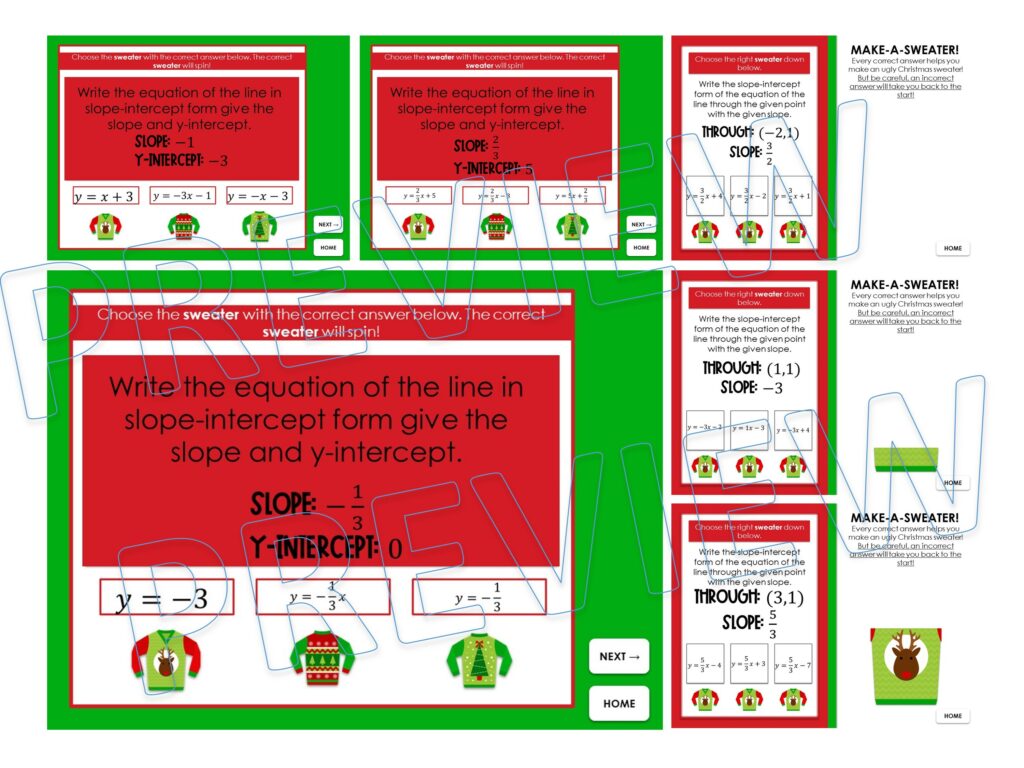 Writing Linear Equations Digital Game | Made By Teachers
