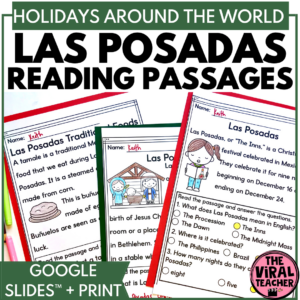 Las Posadas Reading Comprehension Worksheets and Google Slides ...