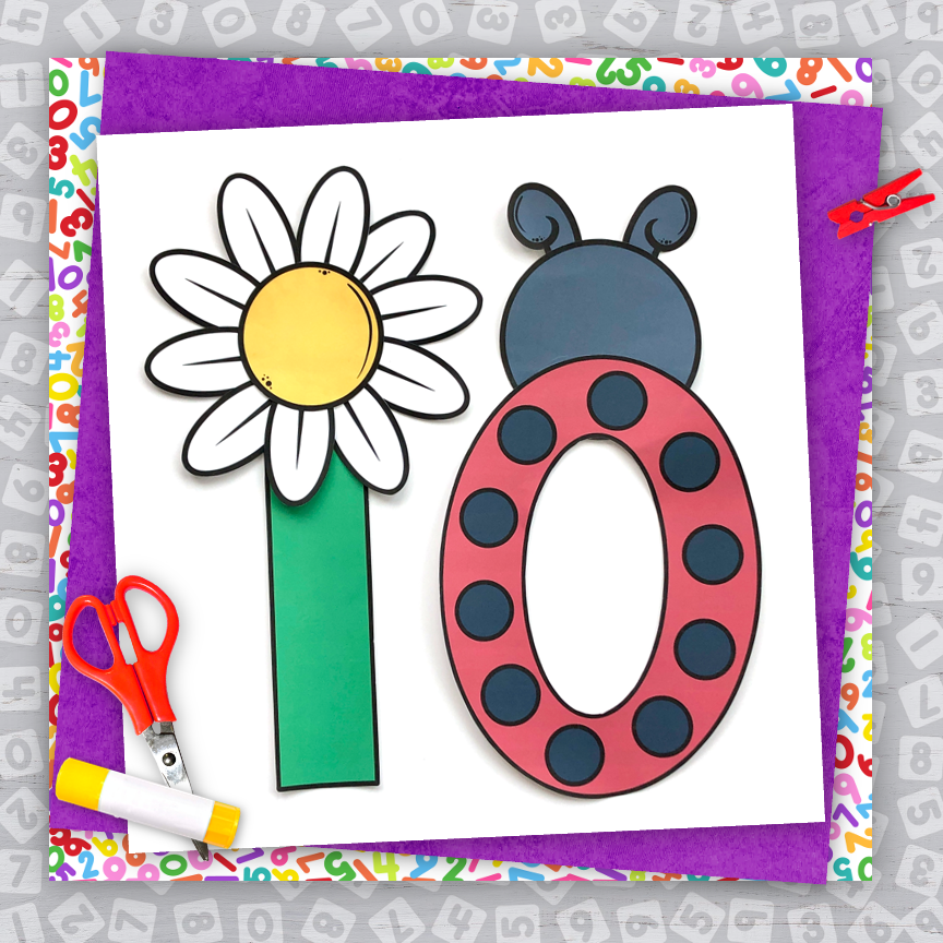 Number Craft | Ten | Ladybug Garden | Made By Teachers