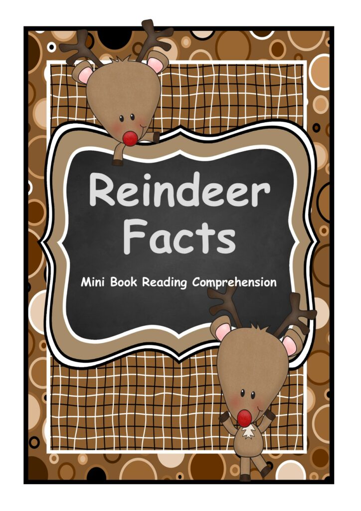 Reindeer Facts Mini Book Reading Comprehension | Made By Teachers