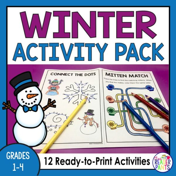 Winter Activities Booklet - Time Fillers - Early Finisher Activities ...