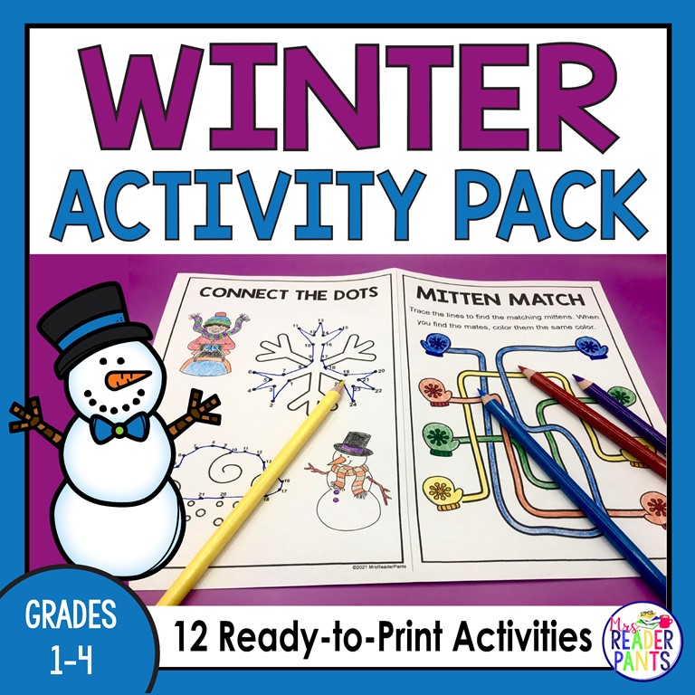 Winter Activities Booklet - Time Fillers - Early Finisher Activities ...