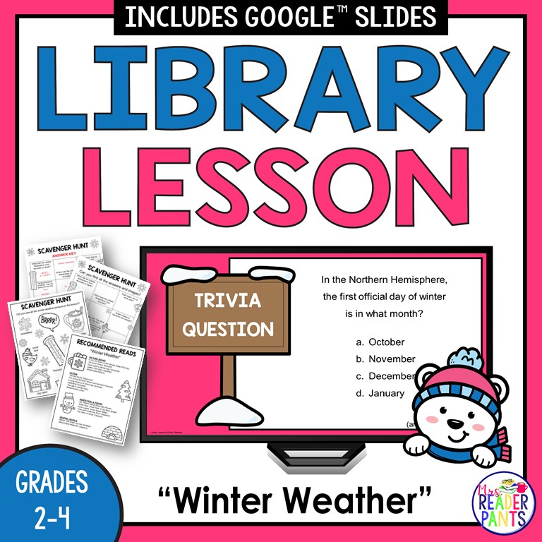 Winter Weather Library Lesson - Winter Vocabulary - Weather and Climate ...