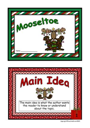 Mooseltoe Main Idea Summarize Vocabulary Retell Comprehension | Made By ...