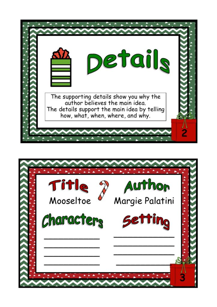 Mooseltoe Main Idea Summarize Vocabulary Retell Comprehension | Made By ...