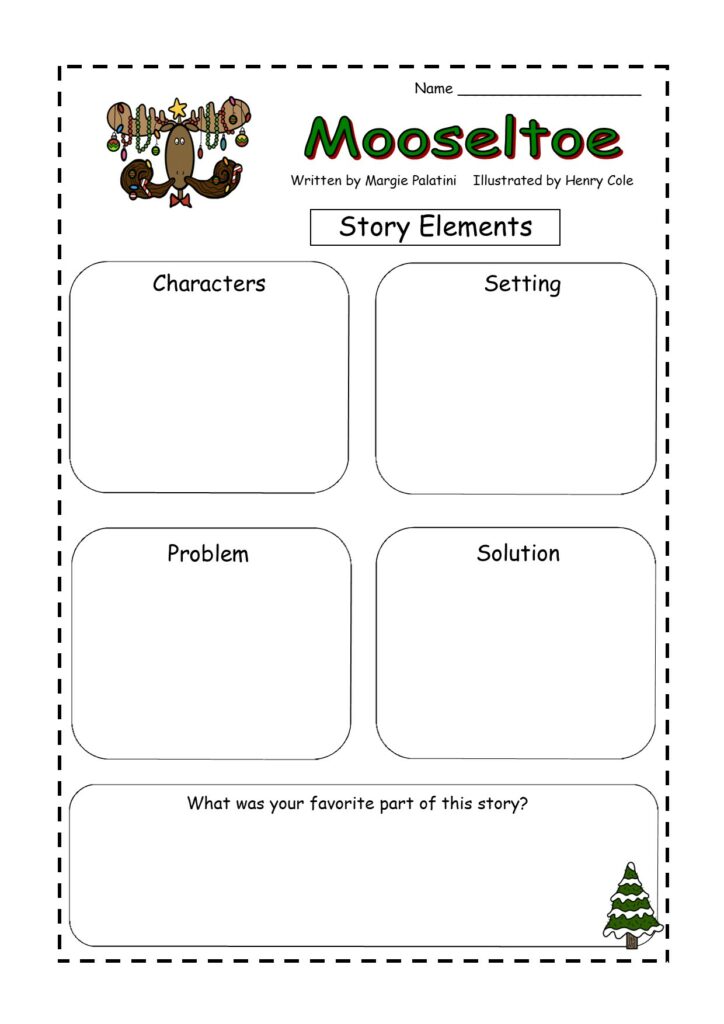 Mooseltoe Main Idea Summarize Vocabulary Retell Comprehension | Made By ...