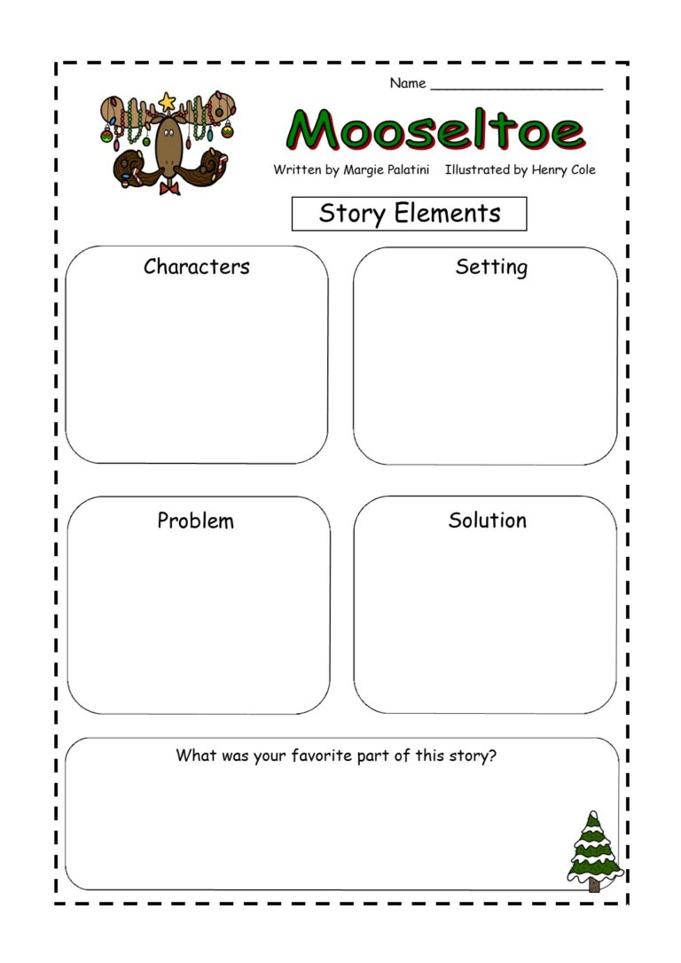 Mooseltoe Main Idea Summarize Vocabulary Retell Comprehension | Made By ...