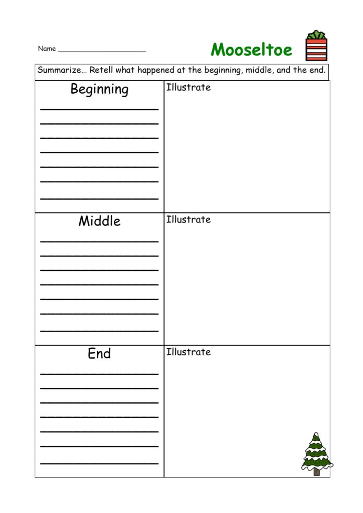 Mooseltoe Main Idea Summarize Vocabulary Retell Comprehension | Made By ...