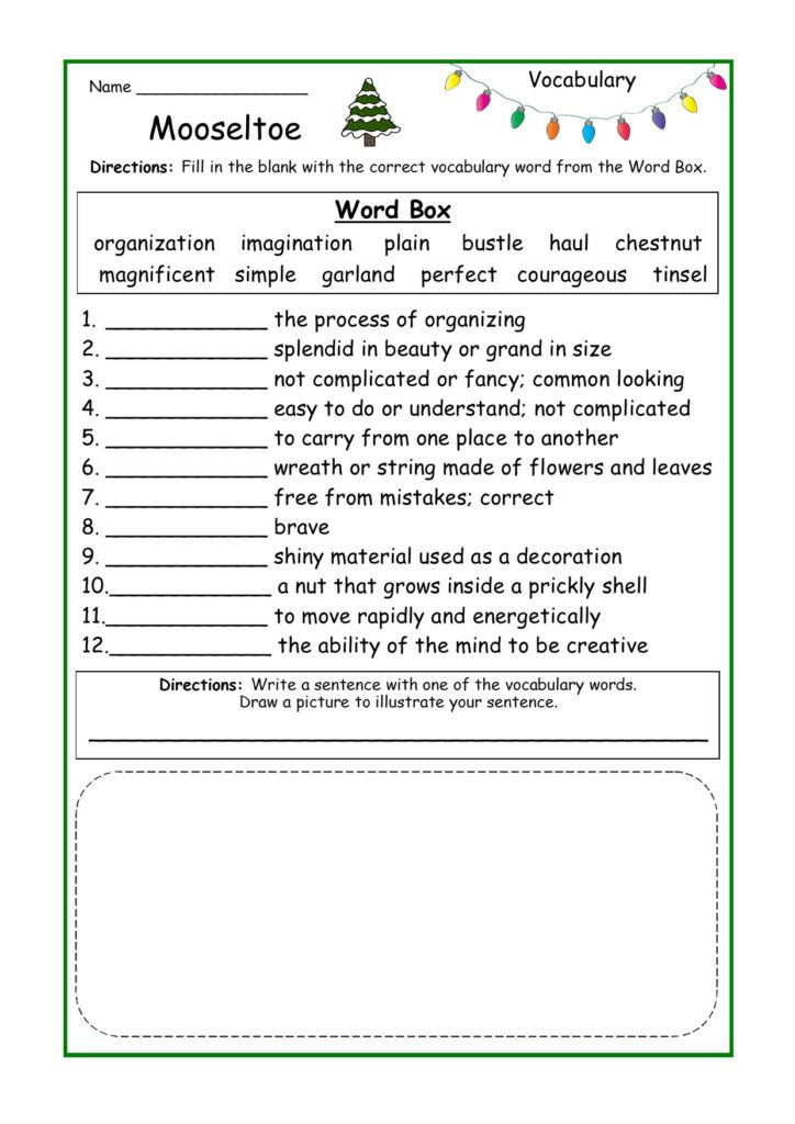 Mooseltoe Main Idea Summarize Vocabulary Retell Comprehension | Made By ...