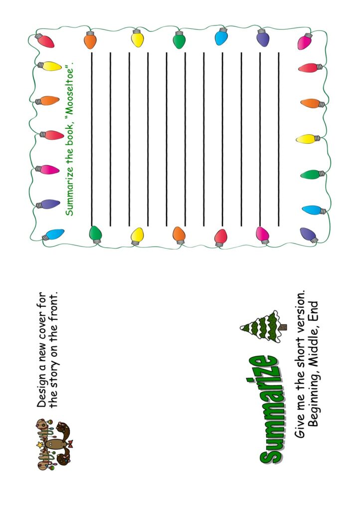 Mooseltoe Main Idea Summarize Vocabulary Retell Comprehension | Made By ...