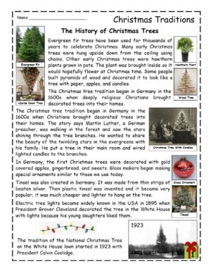 Christmas Traditions Reading Comprehension Passage | Made By Teachers
