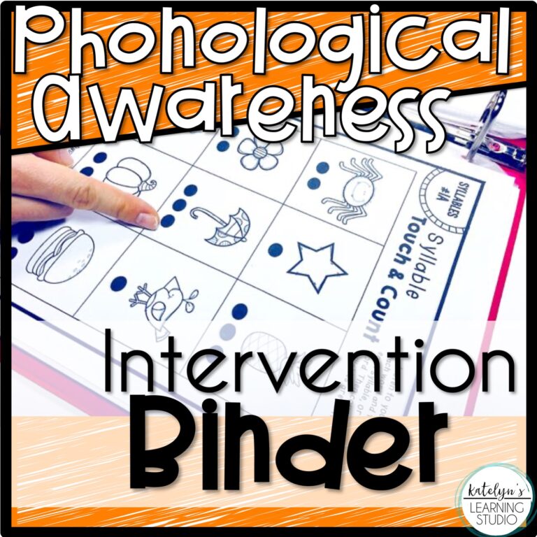 Phonemic Awareness Activities and Intervention for Kindergarten and 1st ...