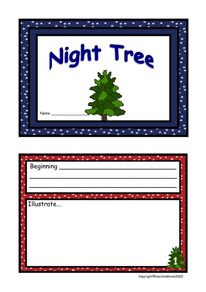 Night Tree Retell Main Idea Vocabulary Summarize Sequence - Made By ...