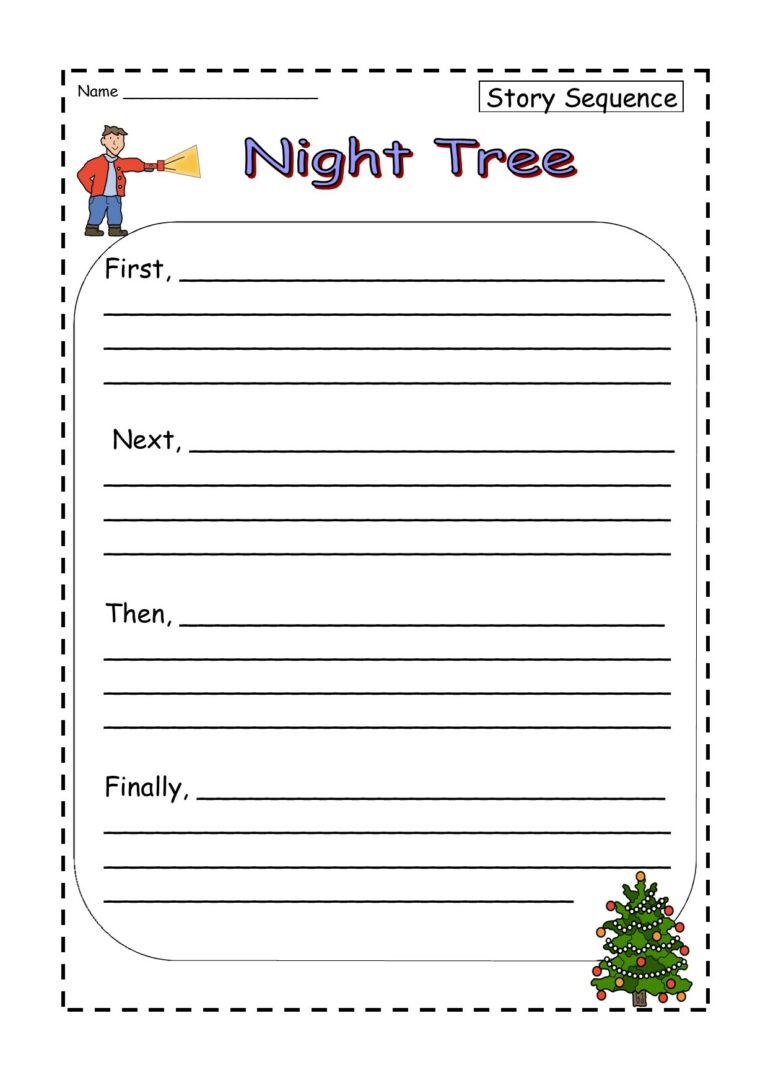 Night Tree Retell Main Idea Vocabulary Summarize Sequence | Made By ...