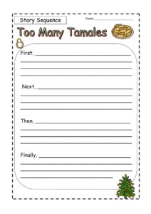 Too Many Tamales Main Idea Story Elements Retell Summarize Vocabulary ...
