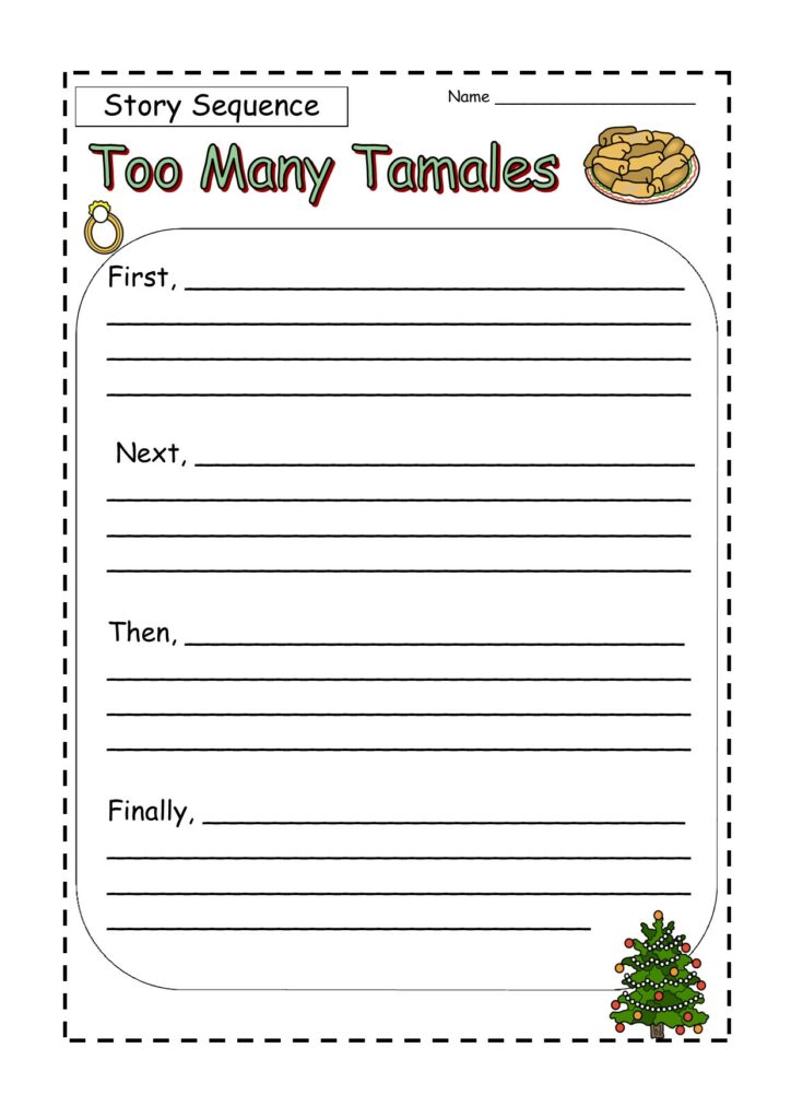 Too Many Tamales Main Idea Story Elements Retell Summarize Vocabulary ...