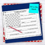 American Flag & Preamble to the Constitution Craft | Patriotic Craft ...