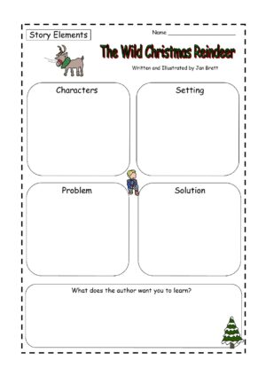 Wild Christmas Reindeer Main Idea Story Elements Retell Vocabulary ...