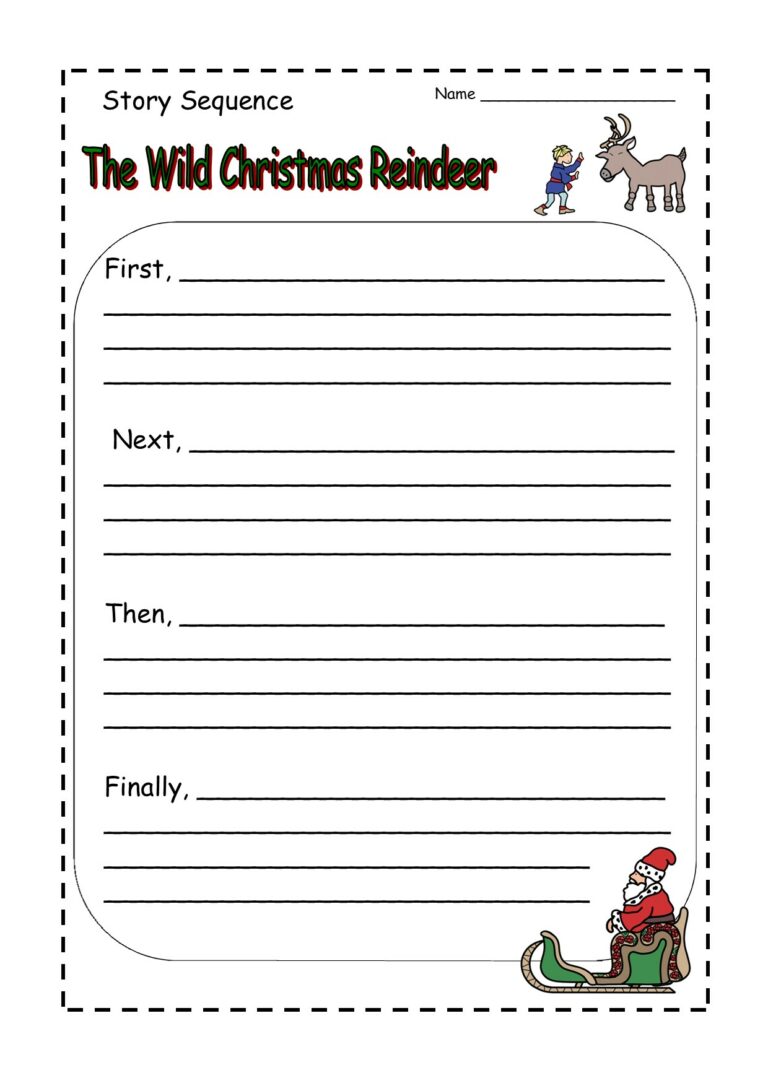 Wild Christmas Reindeer Main Idea Story Elements Retell Vocabulary ...