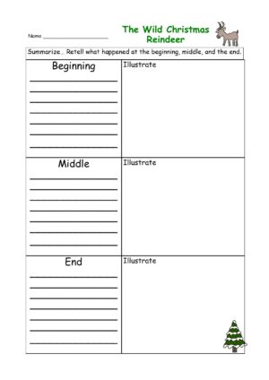 Wild Christmas Reindeer Main Idea Story Elements Retell Vocabulary ...