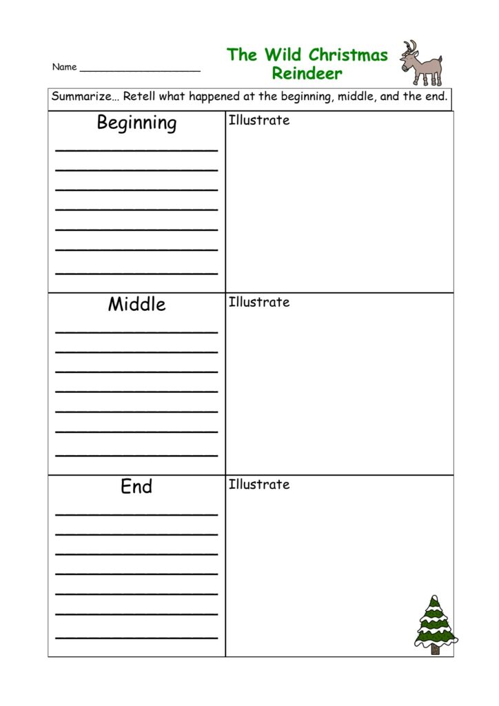 Wild Christmas Reindeer Main Idea Story Elements Retell Vocabulary ...