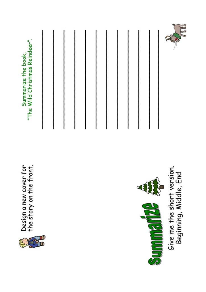 Wild Christmas Reindeer Main Idea Story Elements Retell Vocabulary ...