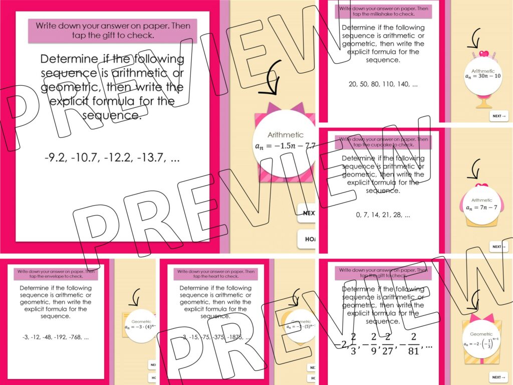 Sequences & Series DIGITAL Valentine's Day Game | Made By Teachers