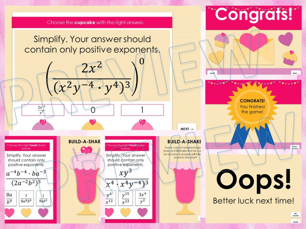 Sequences & Series DIGITAL Valentine's Day Game | Made By Teachers
