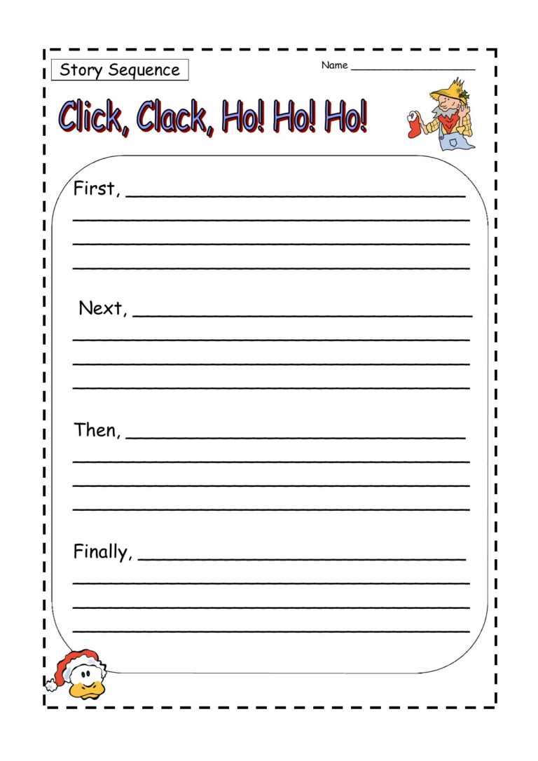 Click, Clack, Ho! Ho! Ho! Story Elements Sequence Retell Summarize ...