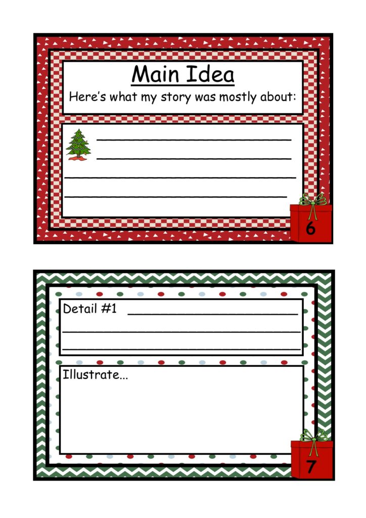 Bear Stays Up For Christmas Main Idea Retell Vocabulary Summarize ...