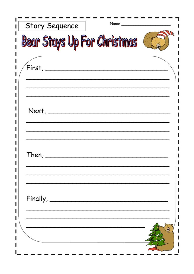 Bear Stays Up For Christmas Main Idea Retell Vocabulary Summarize ...