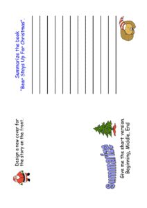 Bear Stays Up For Christmas Main Idea Retell Vocabulary Summarize ...