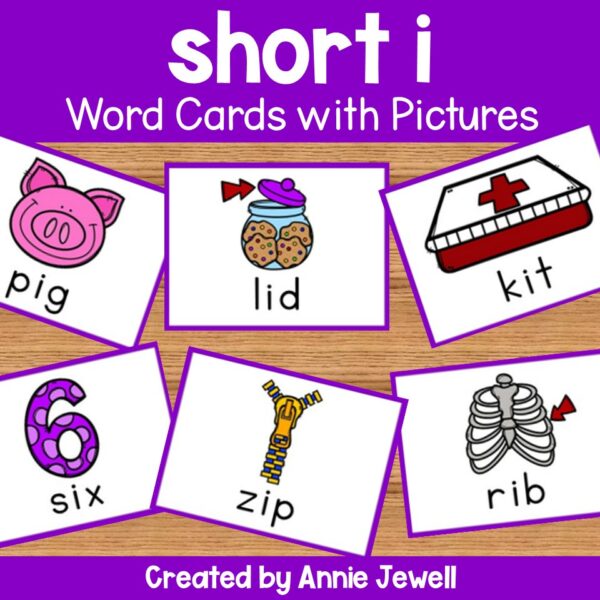 Short Vowel CVC Flash Cards and Word Lists Bundle | Made By Teachers