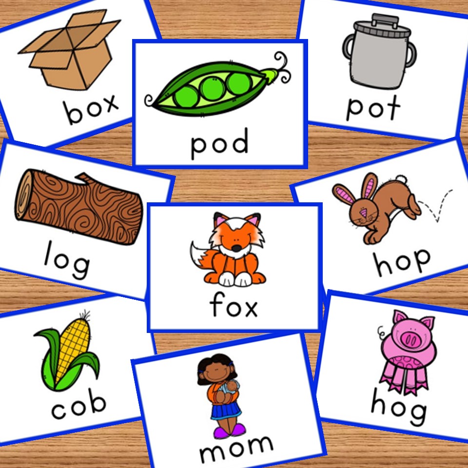 Short Vowel Word Cards with Pictures - Flashcards and Worksheets ...