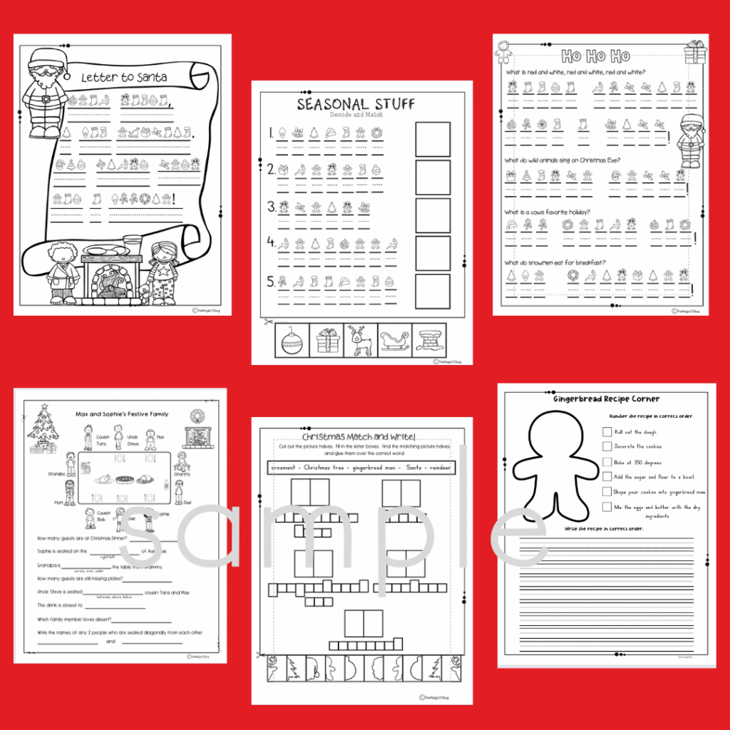 Christmas Handwriting Activities - Decoding -Letter Boxes - OT | Made ...