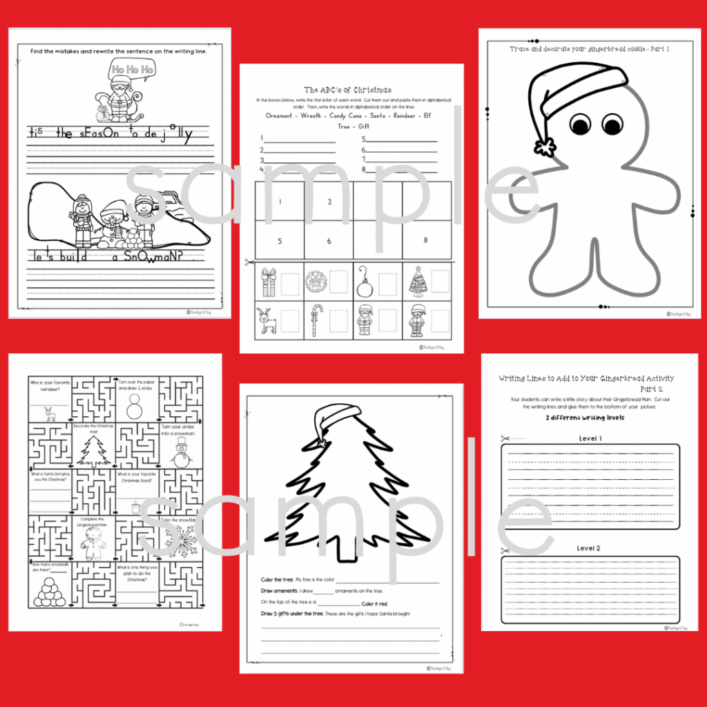Christmas Handwriting Activities - Decoding -Letter Boxes - OT | Made ...