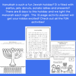Hanukkah Theme - Visual Perceptual - Handwriting, Occupational therapy ...