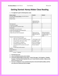 Close Reading: The Honey Makers by Gail Gibbons - Made By Teachers