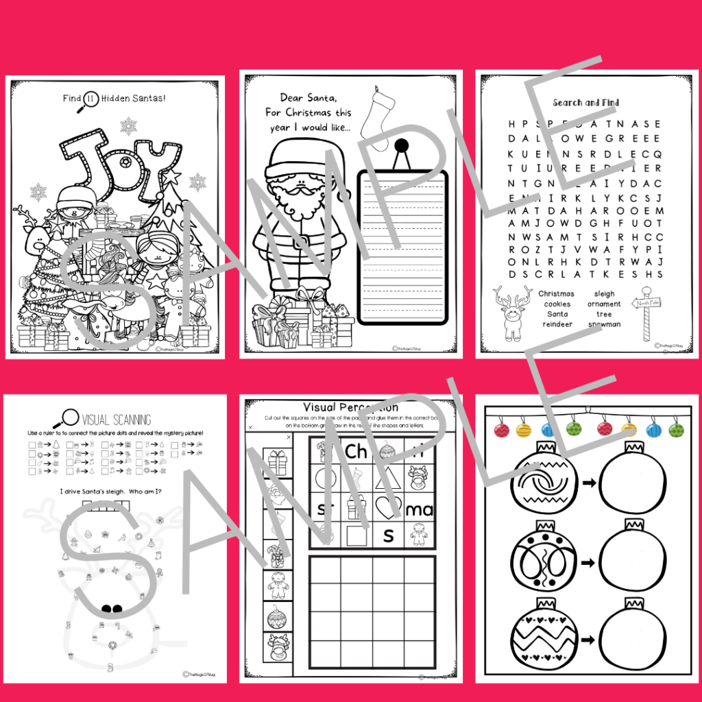 Christmas Activities - Worksheets - Crafts - Occupational Therapy ...