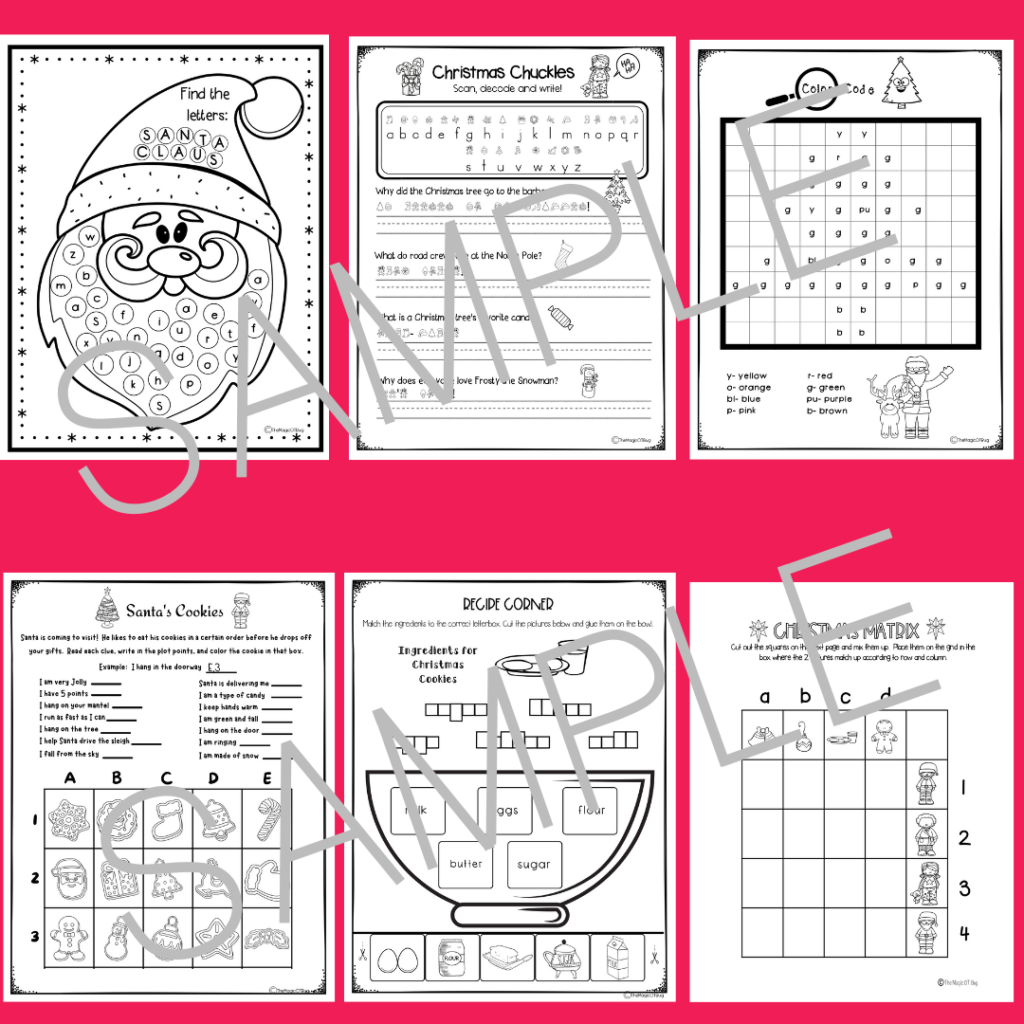 Christmas Activities - Worksheets - Crafts - Occupational Therapy ...
