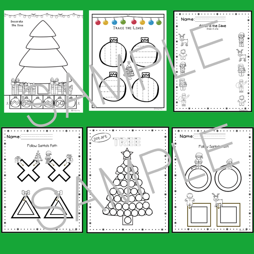 Preschool Christmas Activities - Crafts - Worksheets- Occupational ...