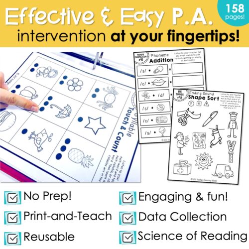 Phonemic Awareness Activities and Intervention for Kindergarten and 1st ...