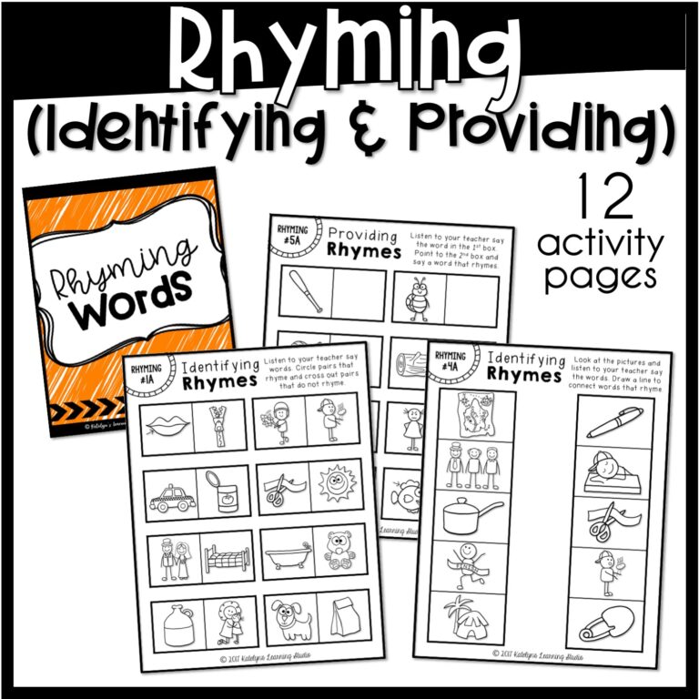 Phonemic Awareness Activities and Intervention for Kindergarten and 1st ...