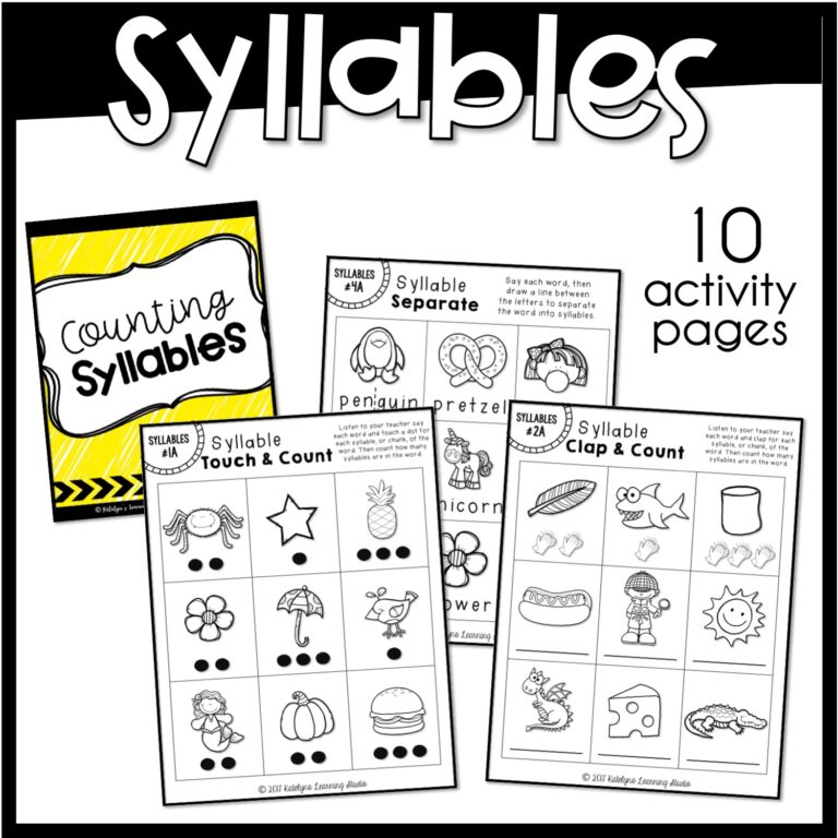 Phonemic Awareness Activities and Intervention for Kindergarten and 1st ...