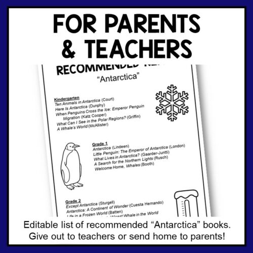 Antarctica Library Lesson - Storytime Activities - Winter and Cold ...