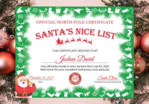 Santa's Naughty and Nice List Certificate Bundle | Set of 2 Christmas ...