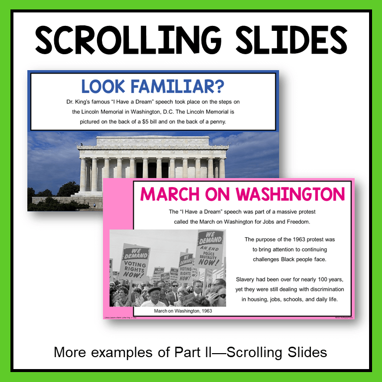 Martin Luther King Library Lesson - Black History Month - Elementary ...