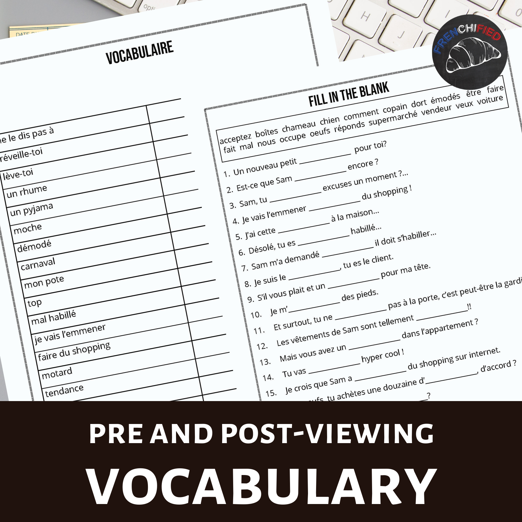 French Extra activities to accompany episode 2 | Made By Teachers