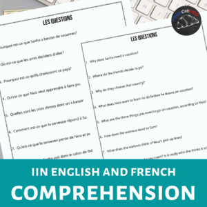 French Extra activities bundle - worksheets to accompany episodes 9-13 ...