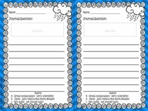 Higher Level Weather Questions: Task Cards, Fan Strips, and Journal ...